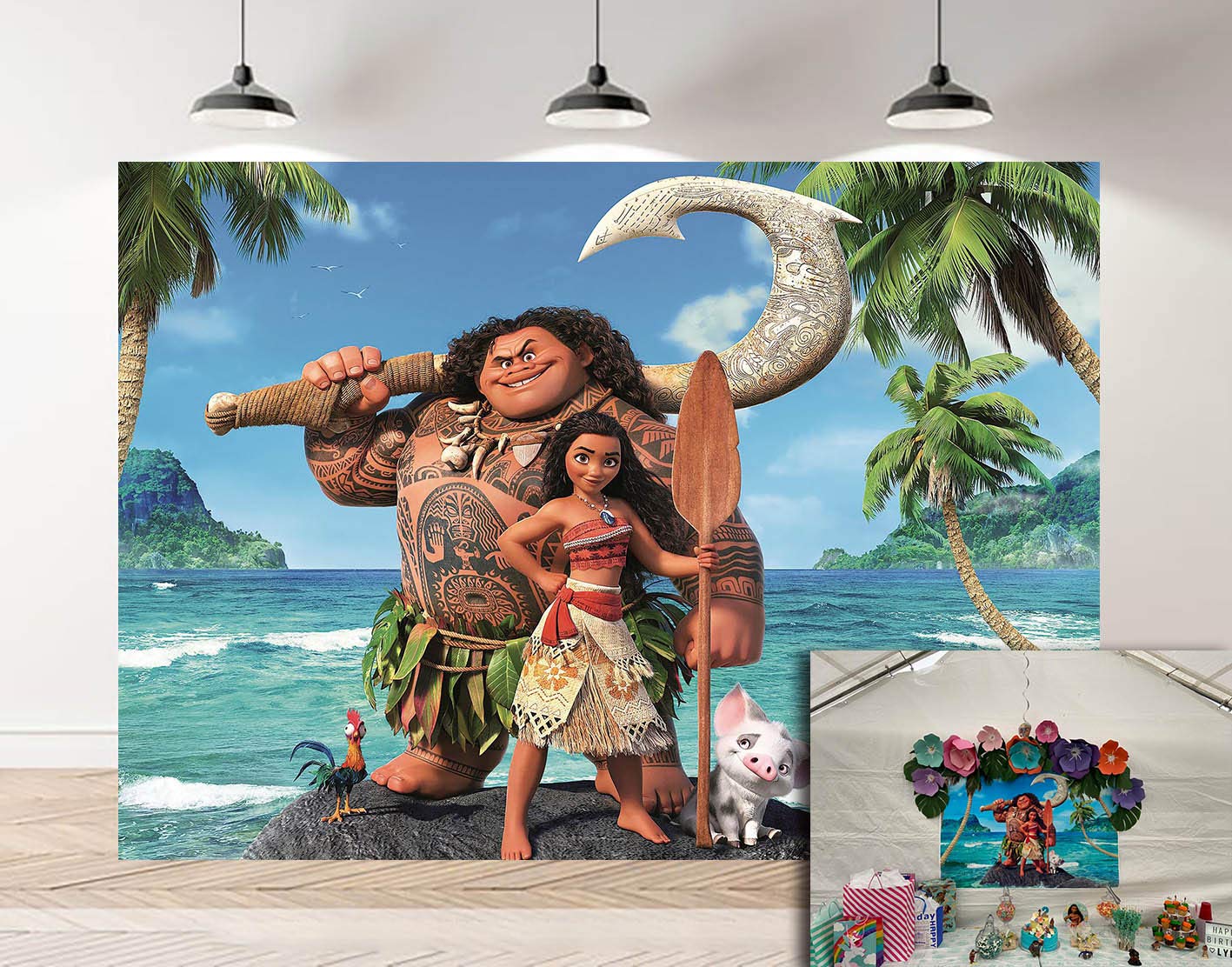 Buy Botong 5x3ft Tropical Beach Ocean Moana Birthday Backdrop Summer buy-botong-5x3ft-tropical-beach-ocean-moana-birthday-backdrop-summer