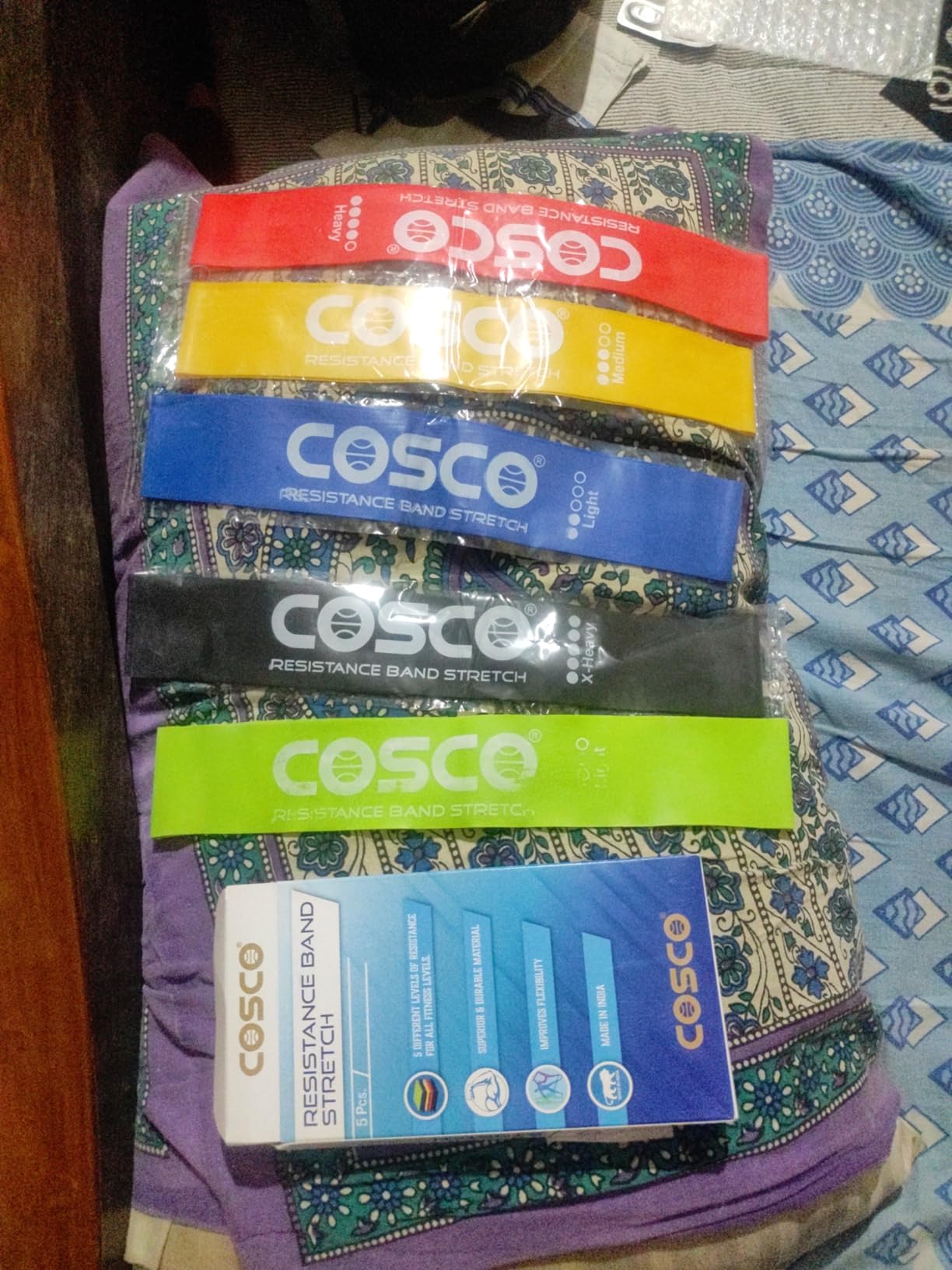 Cosco Stretch Resistance Band| Set of 5 | Made in India | Sustainable ...