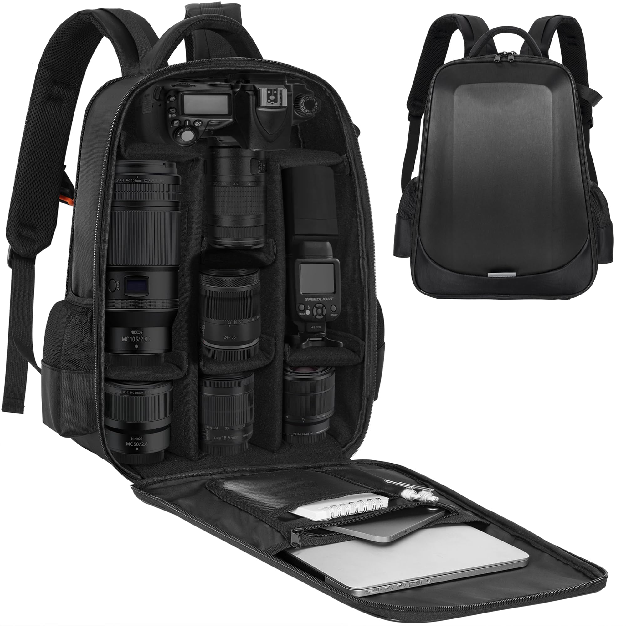 TORIBIO Camera Backpack for DSLR/SLR Mirrorless Camera, Waterproof ...