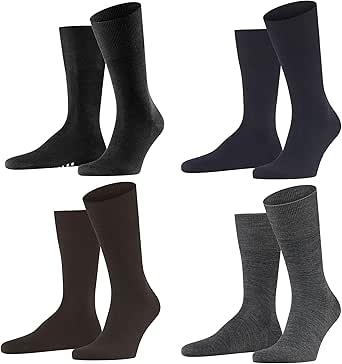 Amazon.com: FALKE Size 11-12 Airport Dress Sock Bundle, Black Navy ...