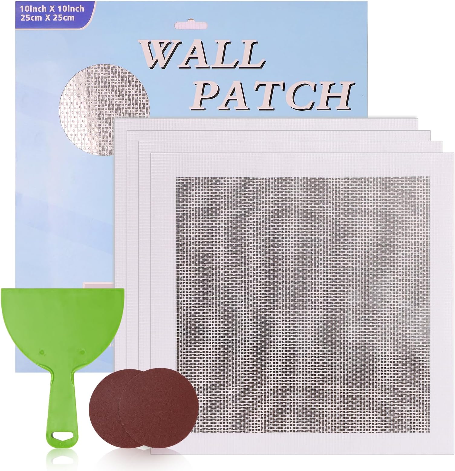 Duck Brand Aluminum Wall Repair Patch, 8 Inches x 8 Inches, White ...