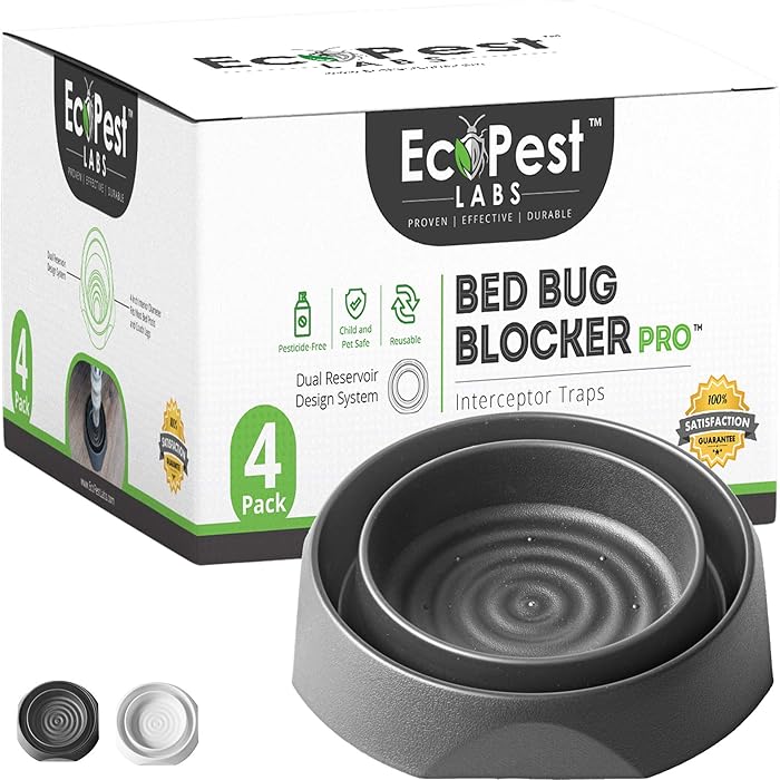 Buy ECOPEST Bed Bug Interceptors – 4 Pack | Bed Bug Blocker (Pro ...