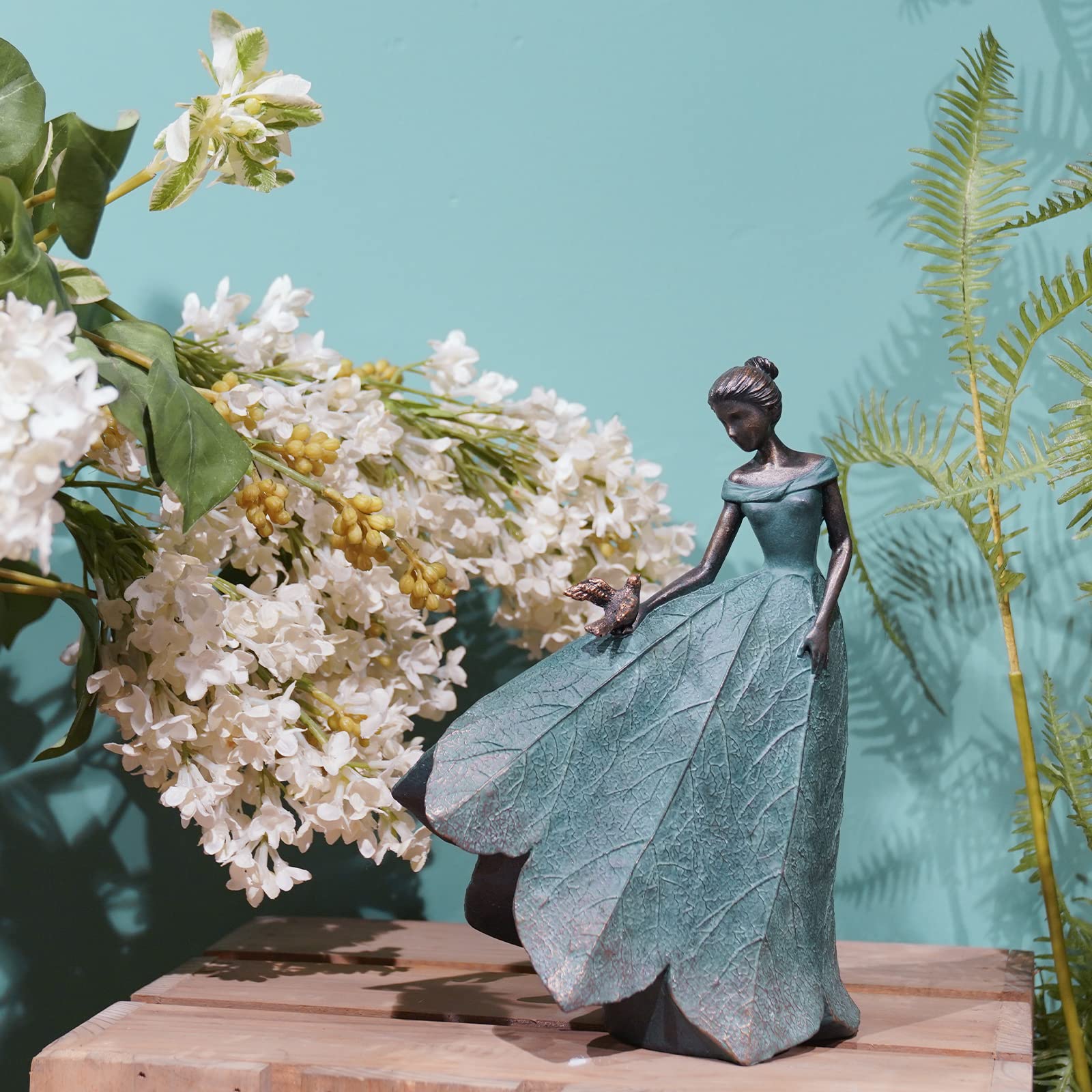 Guichifun Fairy Statue Collection Home Decoration - Leaf Angel Girls ...
