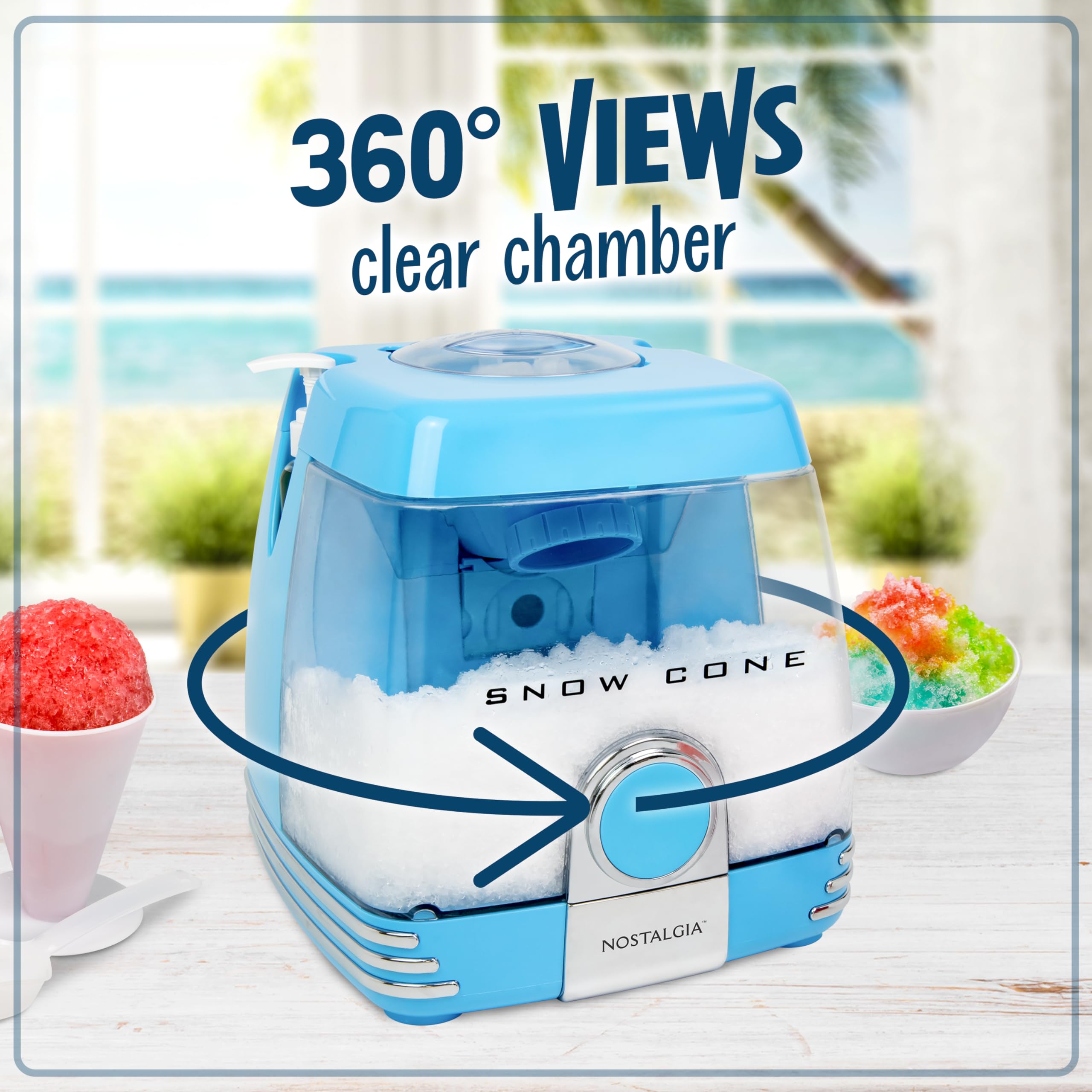 Snapklik.com : Nostalgia Snow Cone Shaved Ice Machine - Retro Table-Top ...