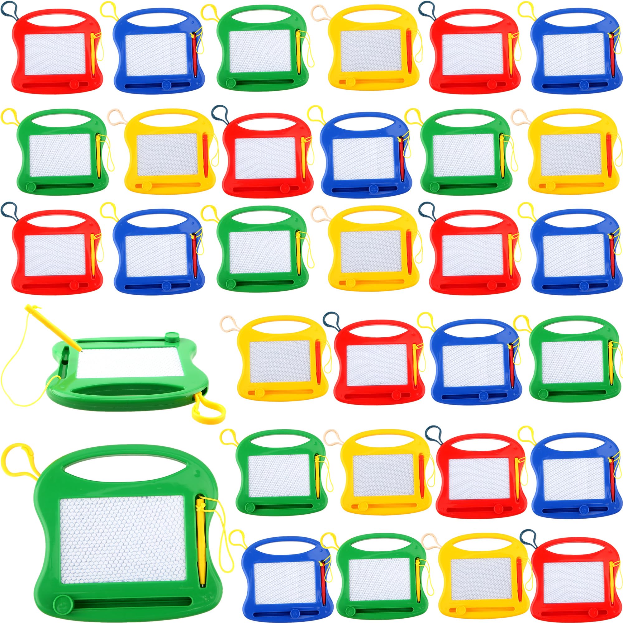 Sonarun 32 Pack Mini Magnetic Drawing Board Bulk Small Magnetic Doodle ...