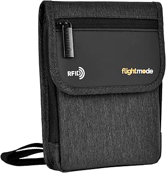 Flightmode RFID Blocking Neck Pouch for travel, Waterproof RFID ...