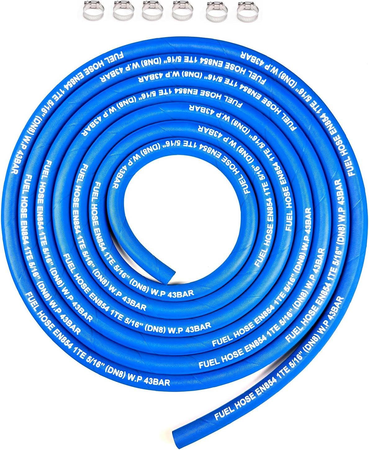 Amazon.com: 15FT Fuel Line Hose 4AN 1/4" 6mm High Pressure Hose 2.8Mpa ...