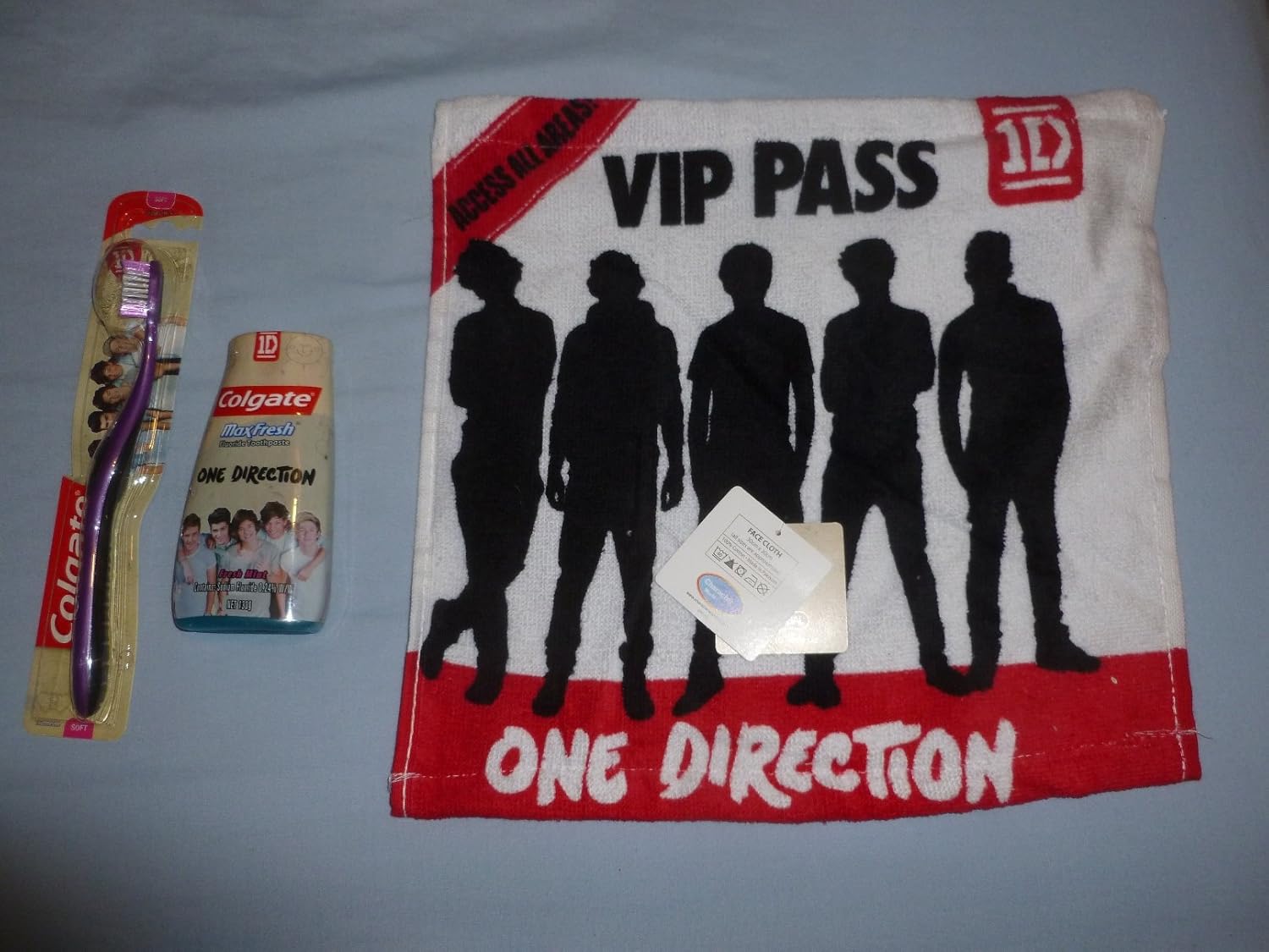 Amazon.com: Brand new ONE DIRECTION toothpaste+toothbrush+face towel ...