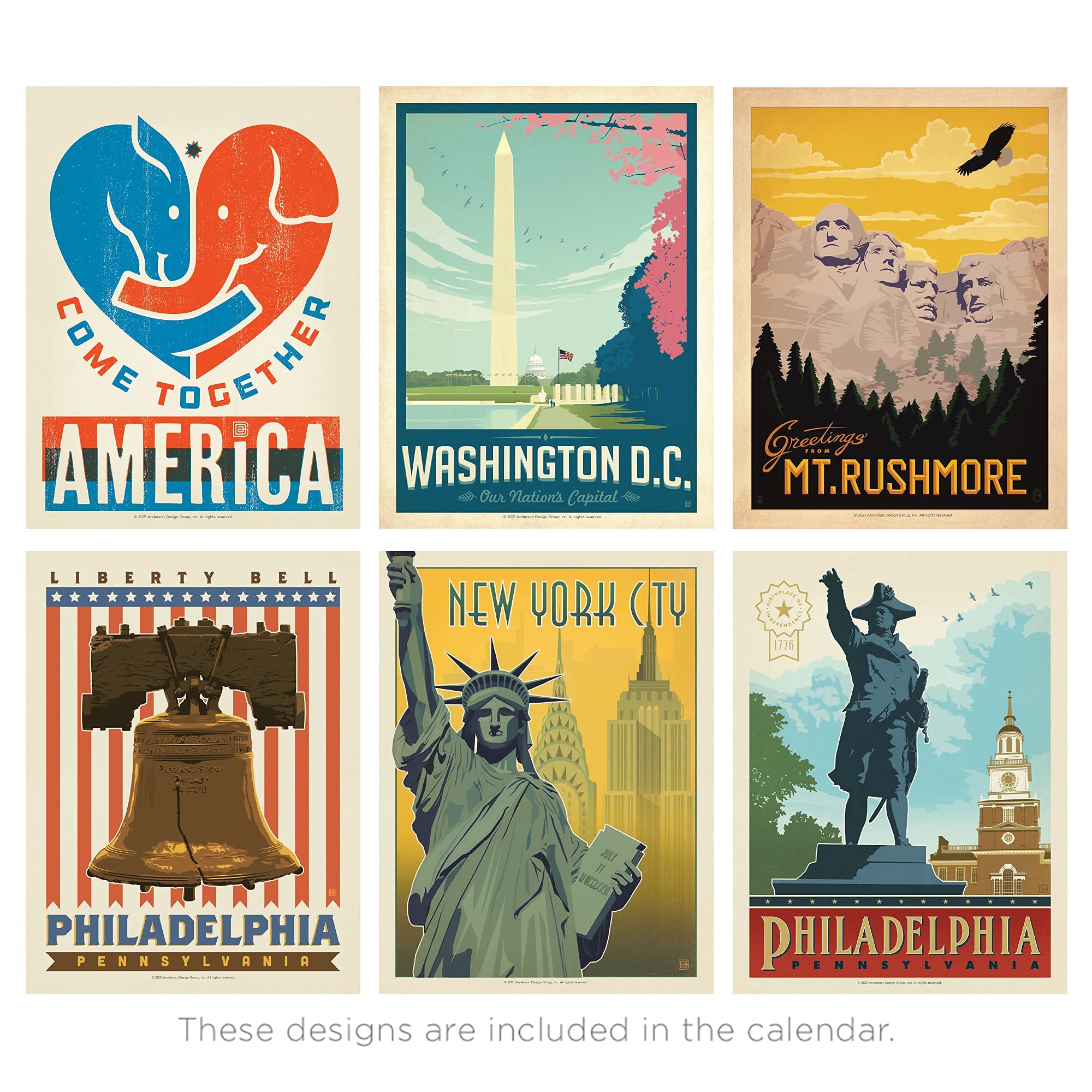 Snapklik.com : Americanflat 18 Month Wall Calendar - American ...