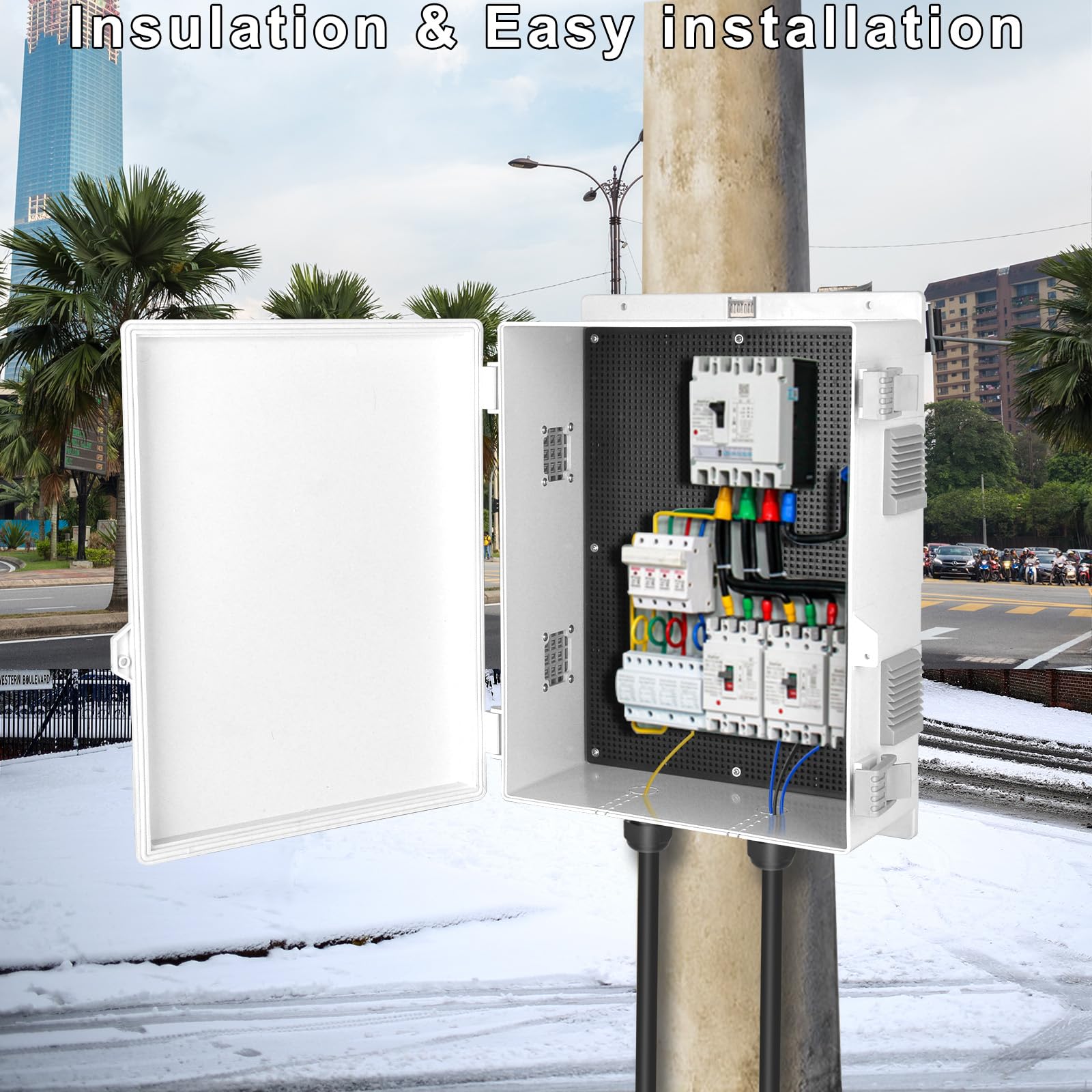 Snapklik.com : YETLEBOX Outdoor Electrical Junction Box, Ventilation ...