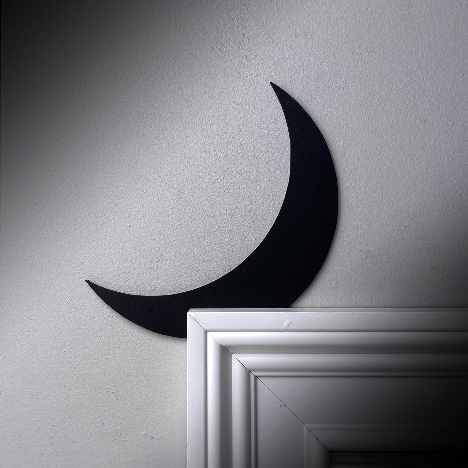 Amazon.com: Black Crescent Moon Door Topper, Moon Phases Decor, Witchy ...