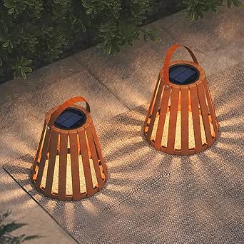 Solar Yard 2-Pack Solar Outdoor Lanterns, Outdoor Floor Lamps, Solar ...