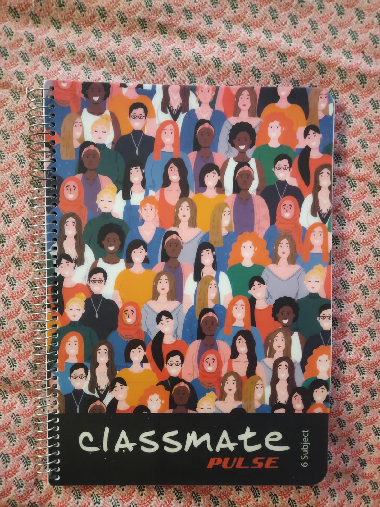 Classmate Soft Cover 6 Subject Spiral Binding Notebook, Unruled, 300 ...