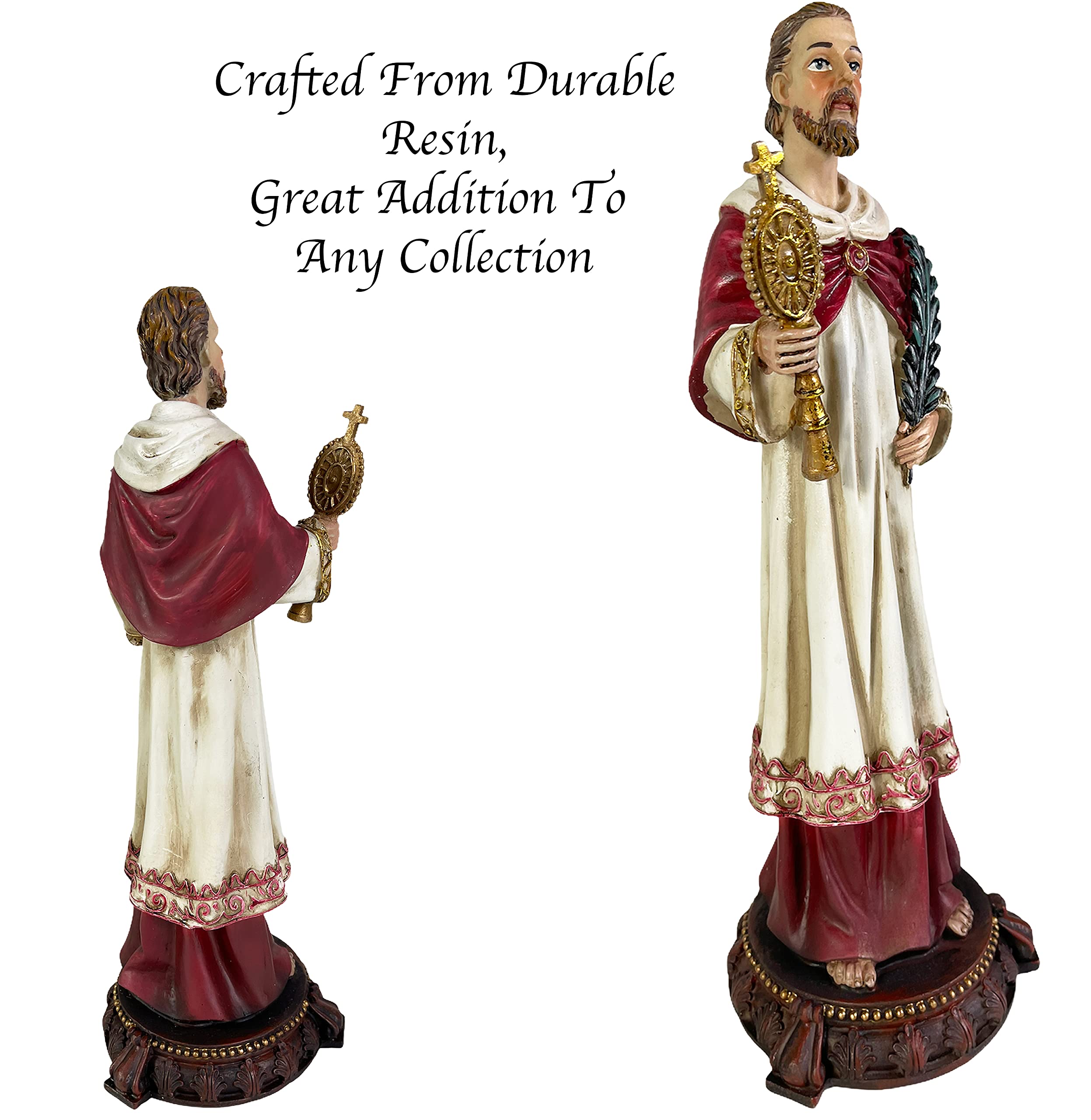 Catholic Saint Statues Figurines Saint Peter Statue 12 Inch Plaster