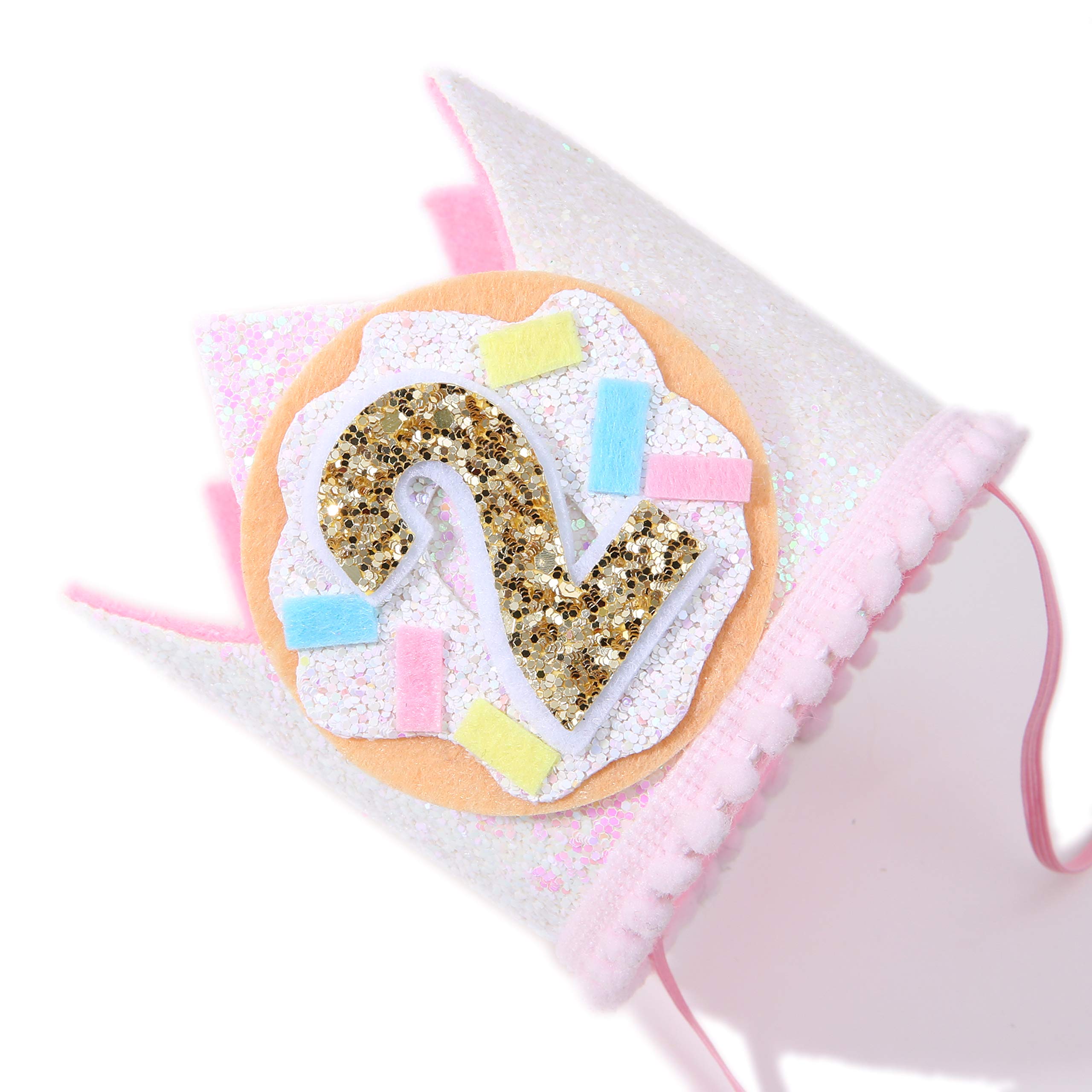 Donut Birthday Crown for 2nd Birthday - Two Donut Birthday Hat for ...