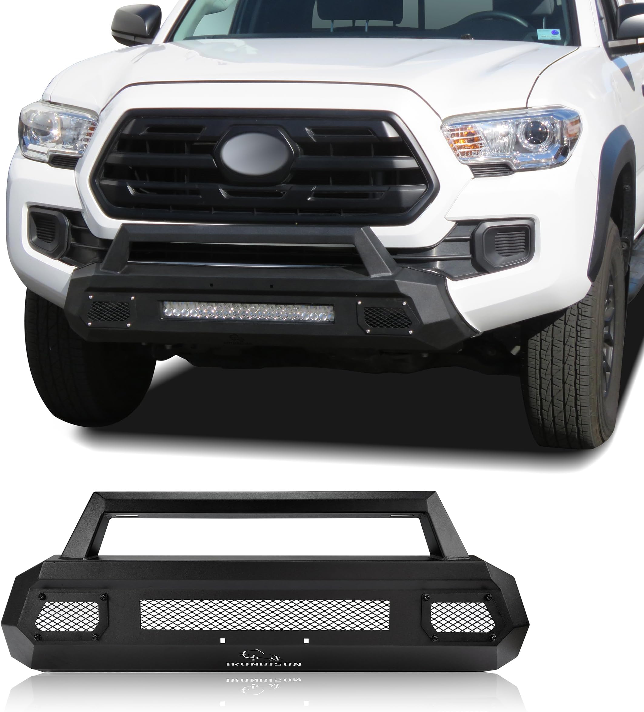 Amazon.com: IRONBISON Front Bumper Compatible with 2016-2023 Toyota ...