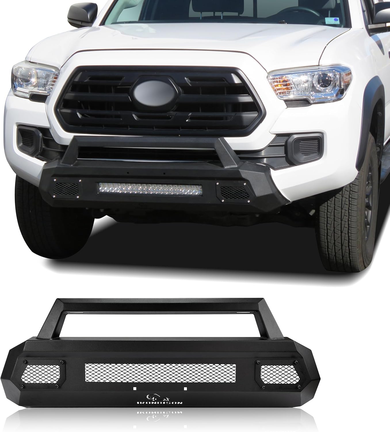 Amazon.com: IRONBISON Front Bumper Compatible with 2016-2023 Toyota ...
