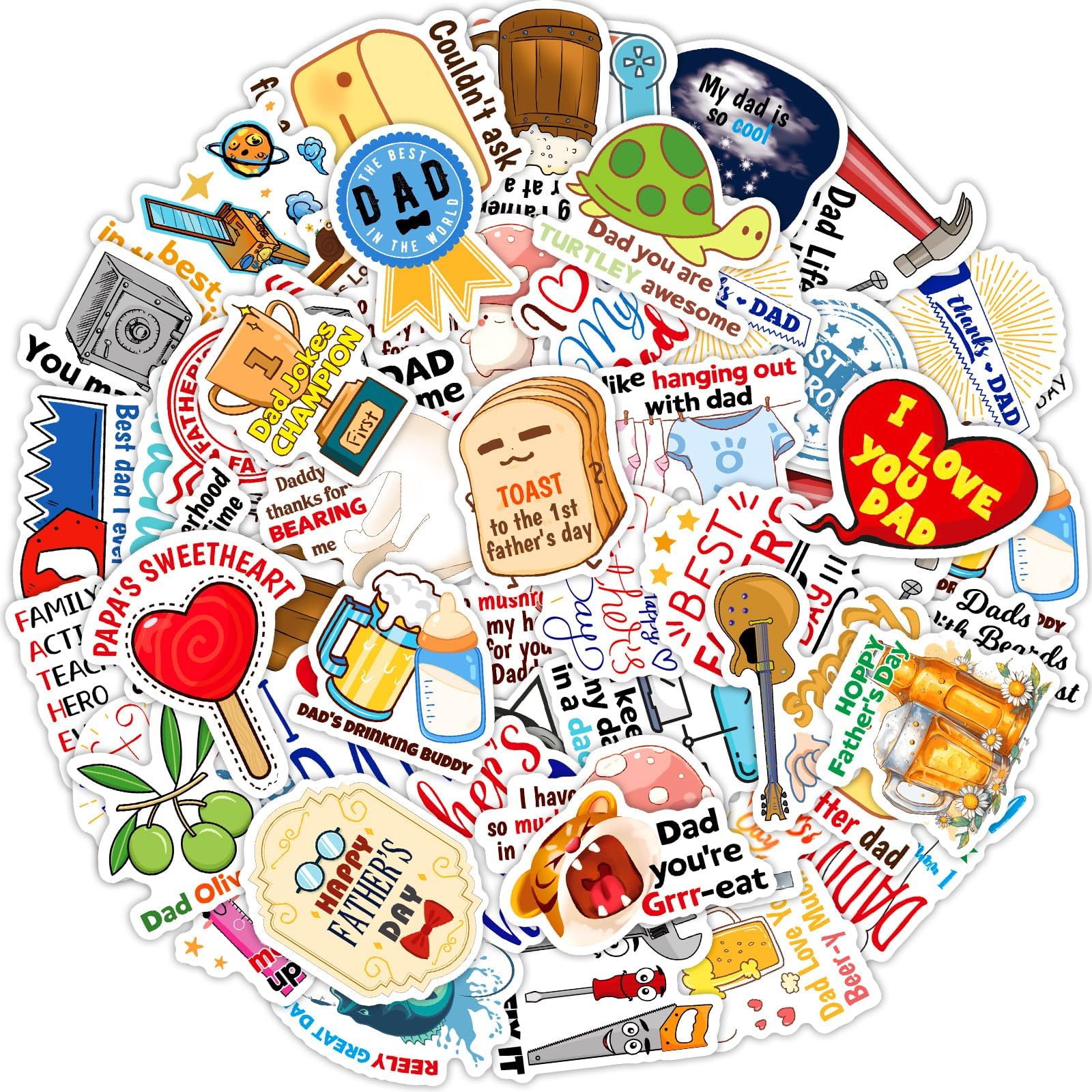 Amazon.com - Dada Daddy Dad Bruh Sticker - 3" Laptop Sticker ...