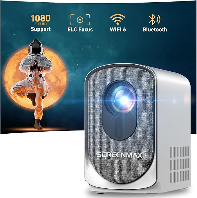 Amazon.com: [Electric Focus] SCREENMAX C7 Mini Projector with WiFi and ...