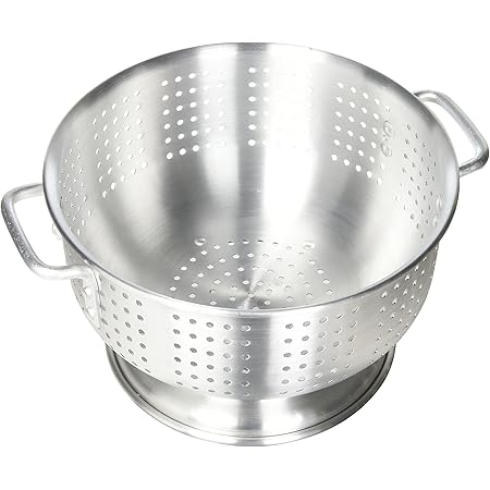 Amazon.com: (16-QT) Aluminum Colander with Handles and Base Heavy Duty ...