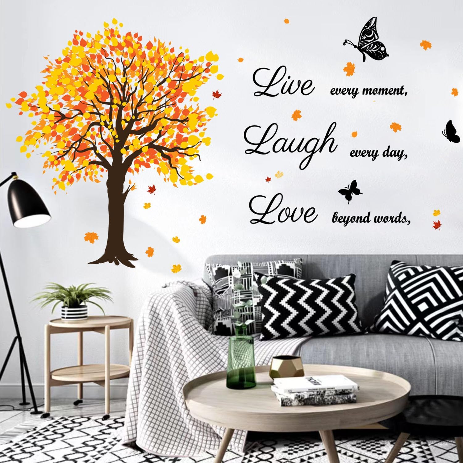 Amazon.com: Maple Tree Family Inspirational Quotes Vinyl Wall Decal ...