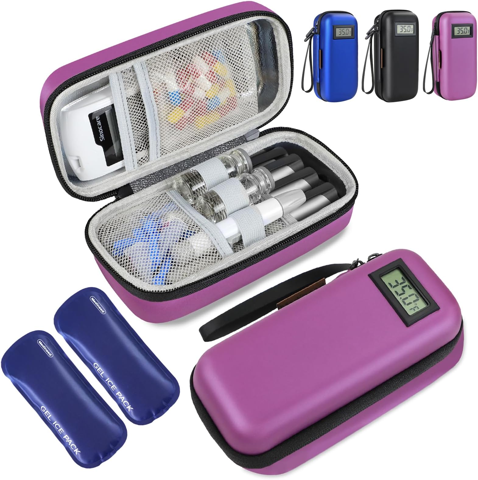 Amazon.com: Echouswin Insulin Cooler Travel Case TSA Approved ...
