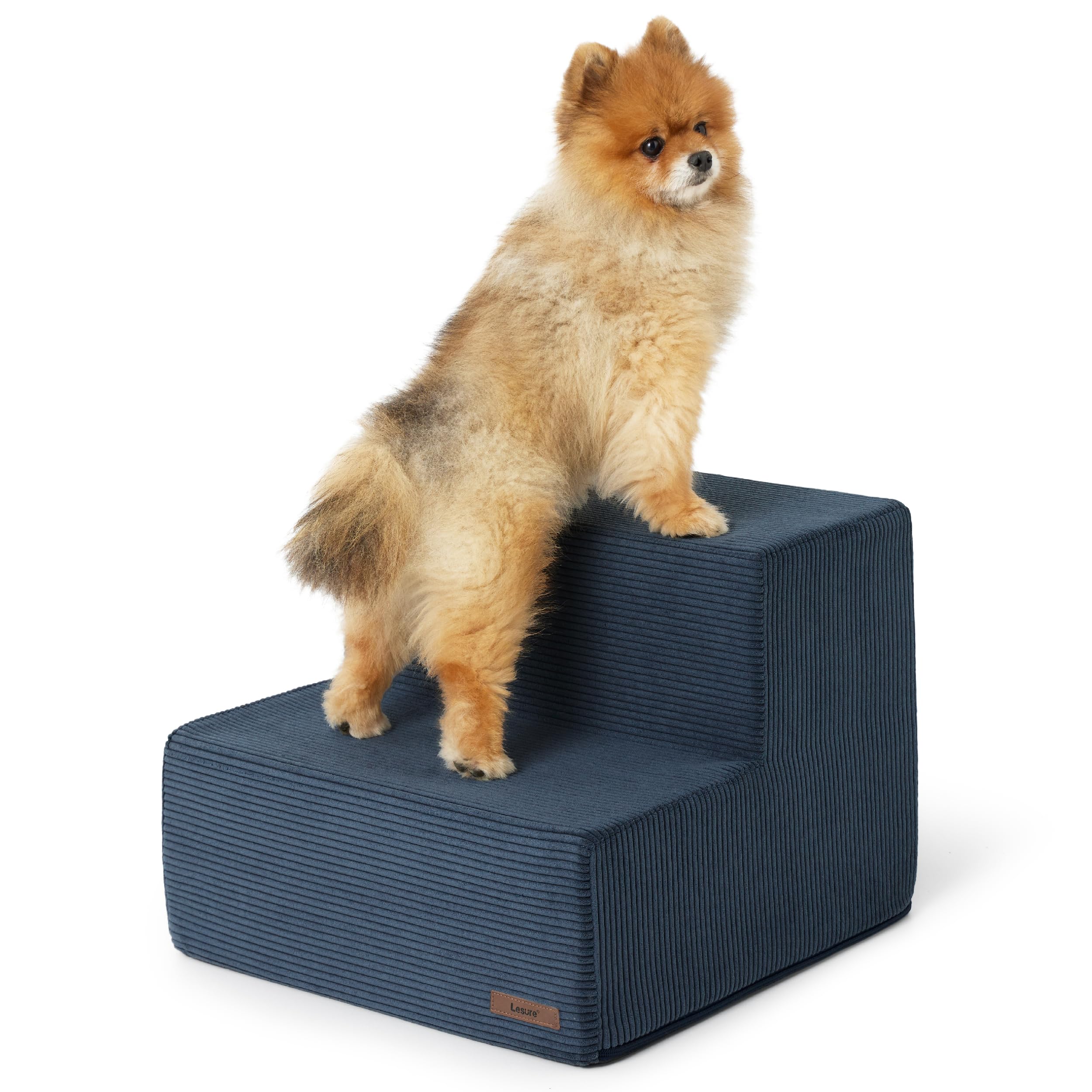 Lesure Dog Stairs for High Beds, Extra Wide Pet Stairs, 2-Steps Dog ...