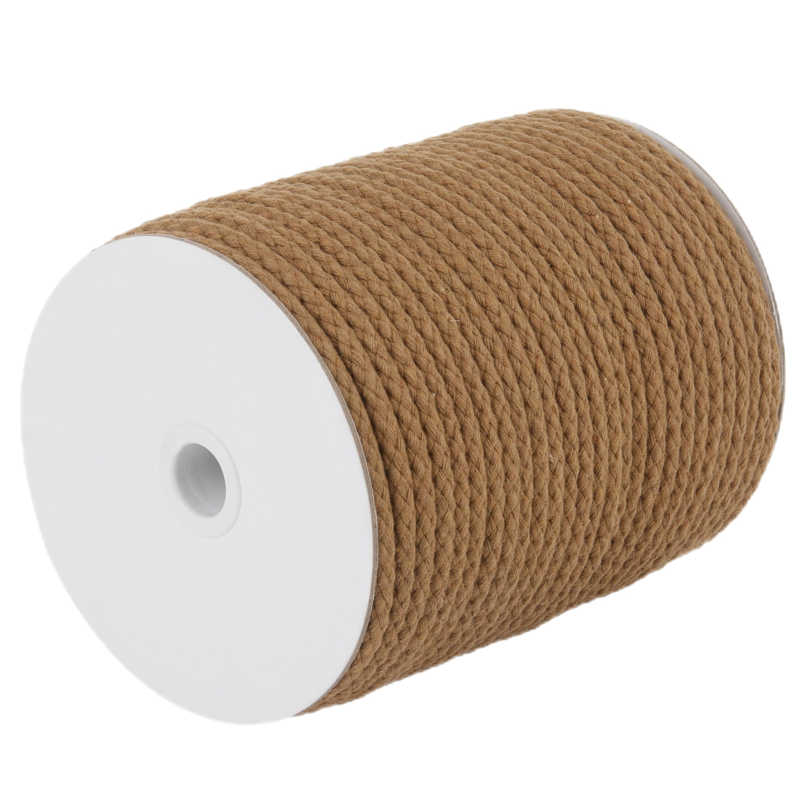 Amazon.com: CAQUBO Braided Macrame Cord 8mm x 65 Yard, Brown Color ...