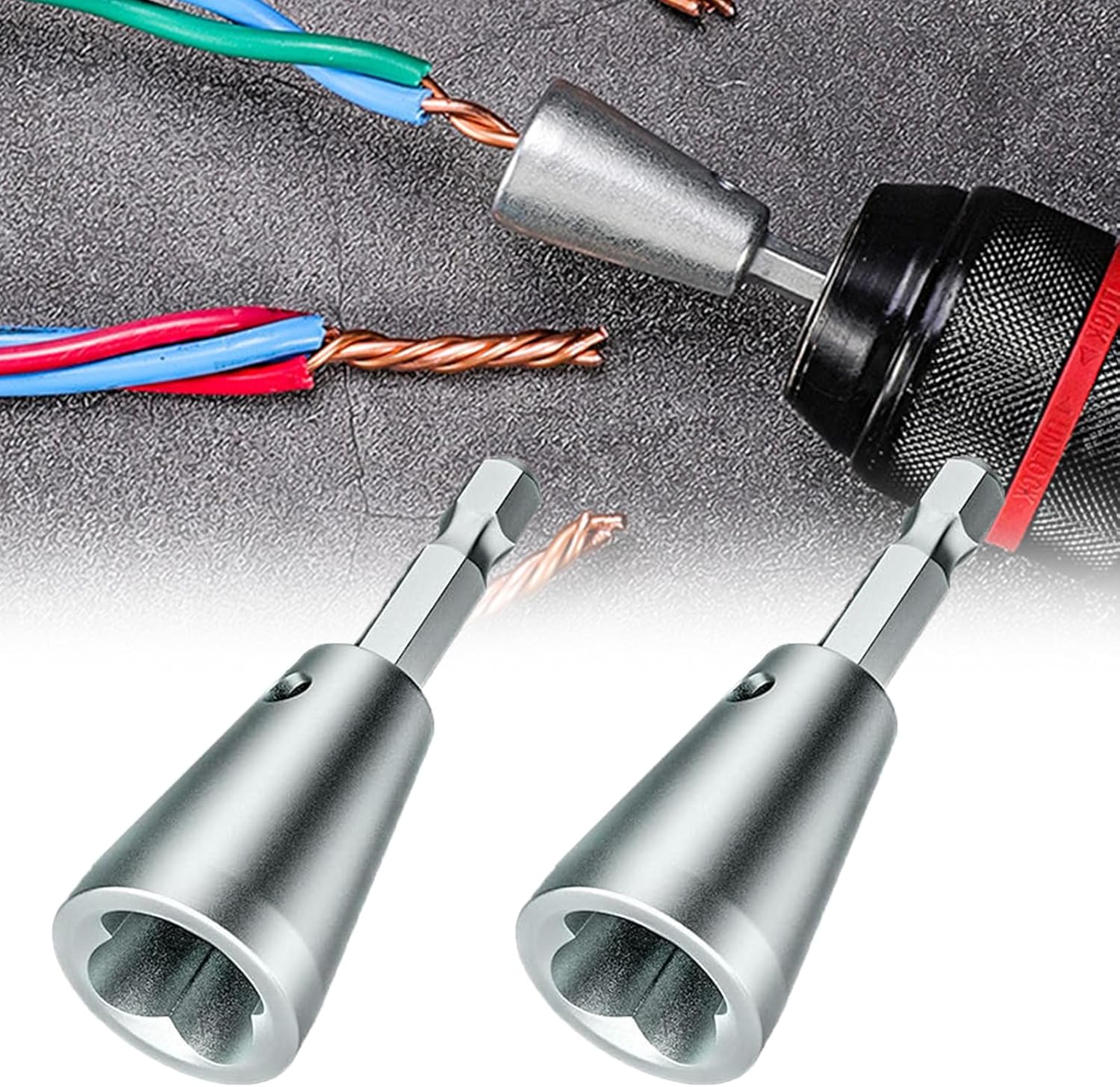 Amazon.com: WHANIDU 2PCS Wire Twister Tool for Drill, Wire Stripping ...
