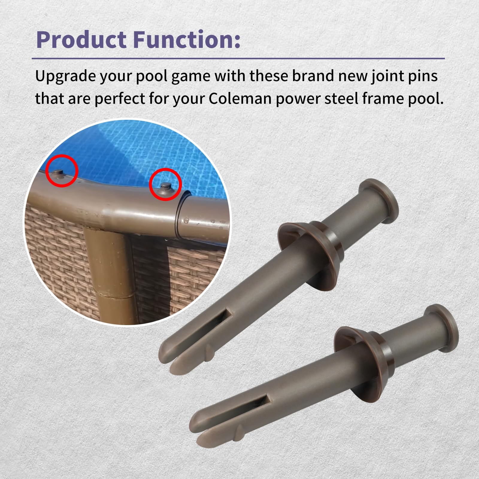 Snapklik.com : Pack Of 6 T-Joint Pins Replacement Fit For 18ft & 20ft ...