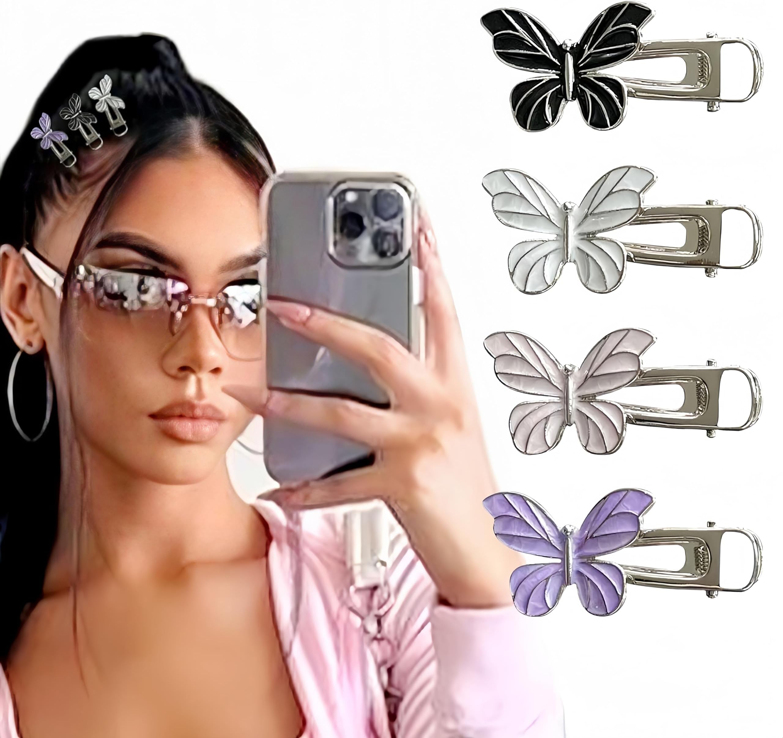 Amazon.com : JeVenis 6PCS Star Kawaii Y2K Hair Clip Y2k Accessories ...