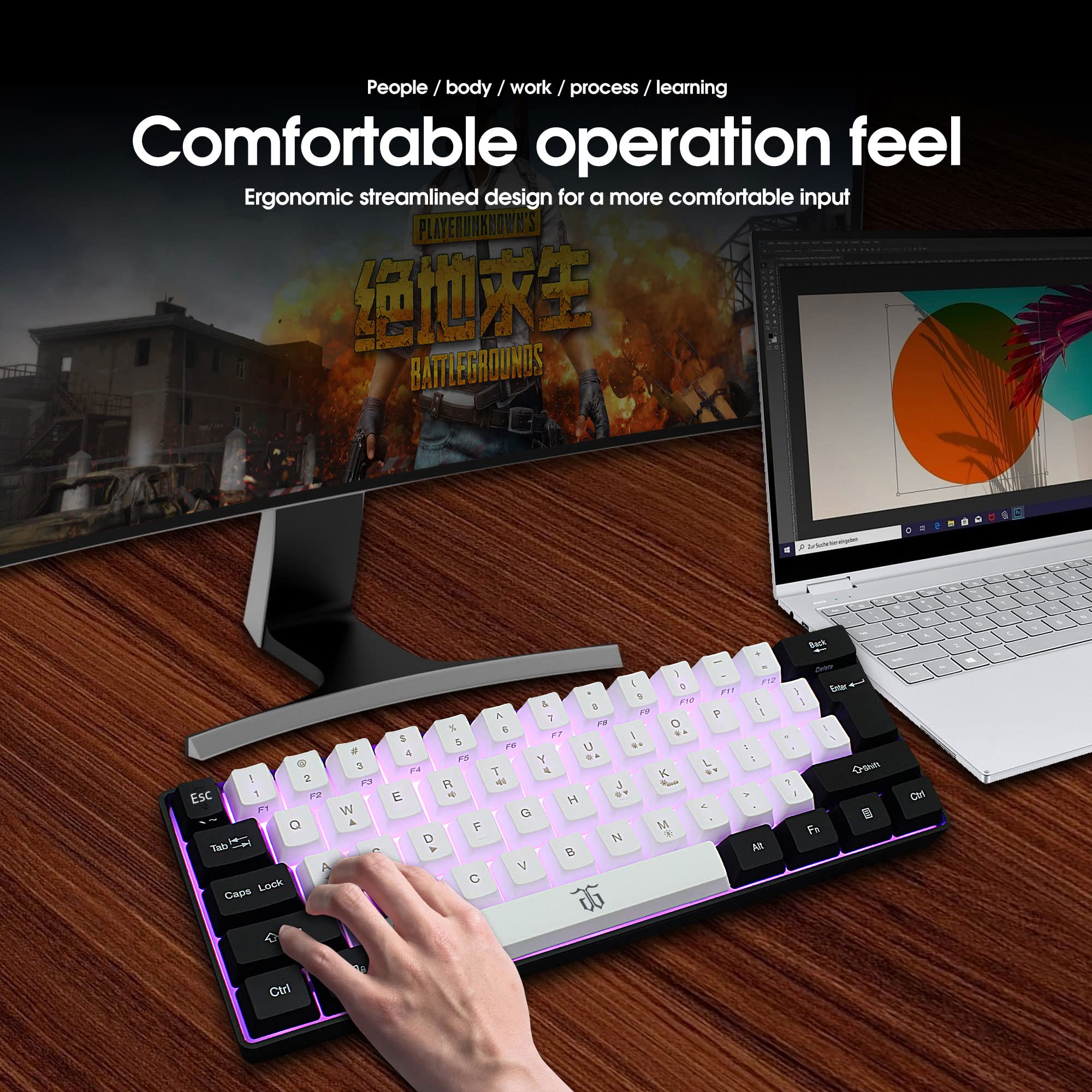 Snpurdiri Teclado para juegos...B097T276QL | Encarguelo.com