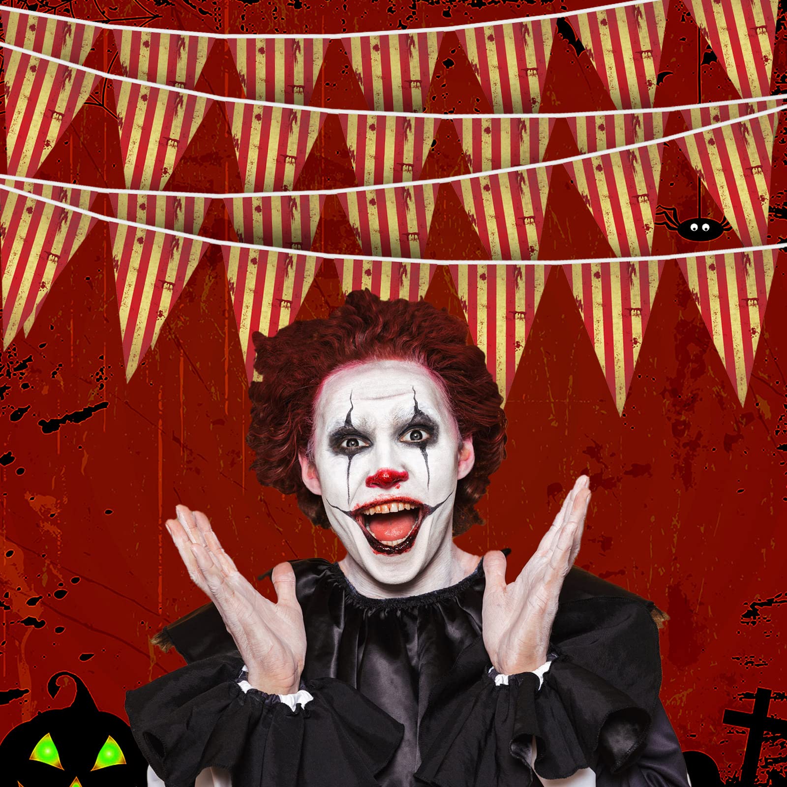 Snapklik.com : 10 Packs Creepy Carnival Decorations Evil Halloween ...