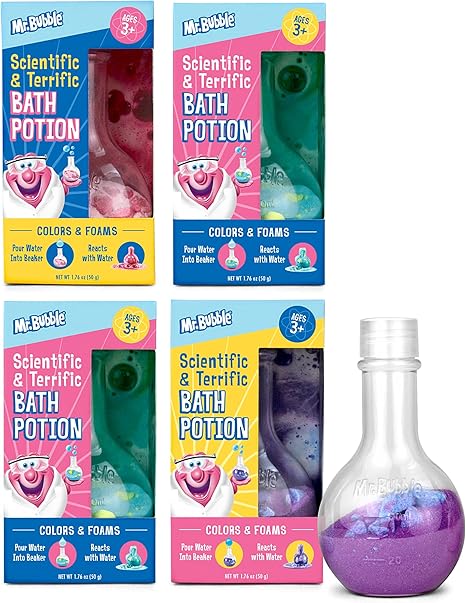 Amazon.com : Mr. Bubble The Original Kids Bath Bomb Potions - Colorful ...