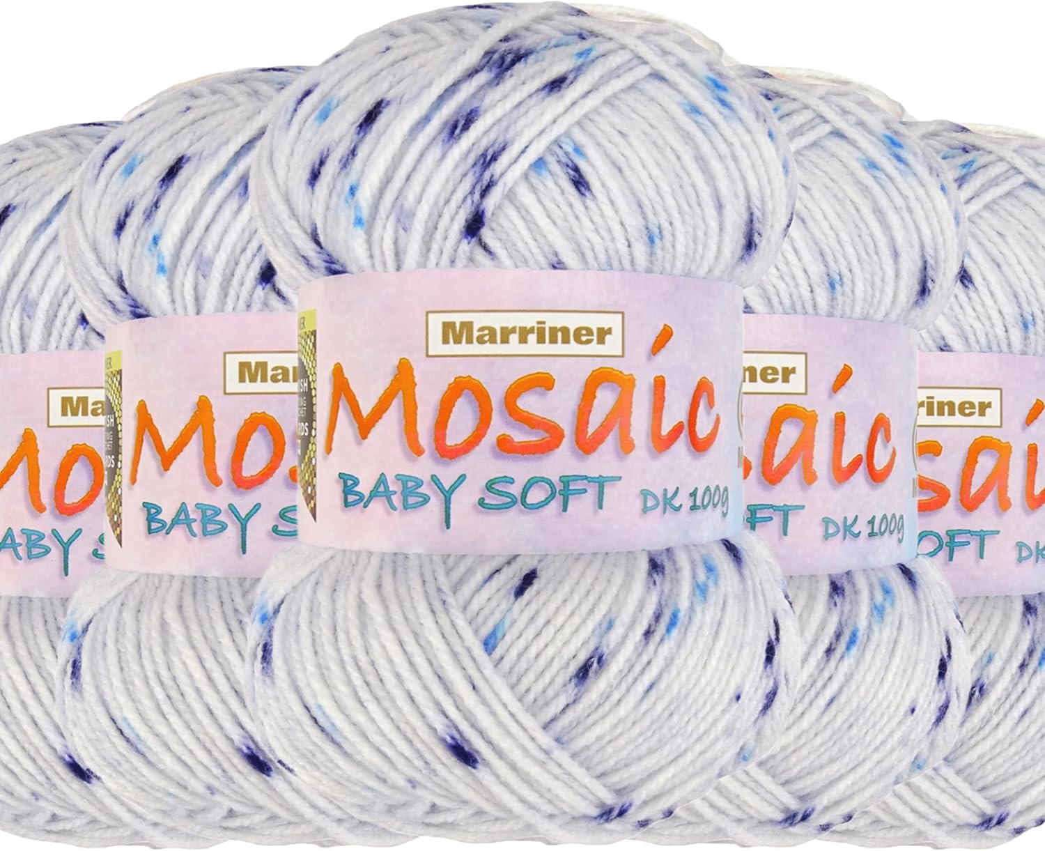 Marriner Mosaic Baby Soft Double Knit Yarn with 100% Acrylic 8 Ply for ...