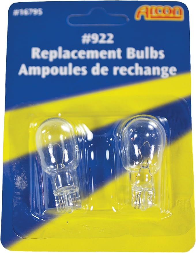 Amazon.com: Arcon 16795 Replacement Bulb #922, (Pack of 2) : Automotive