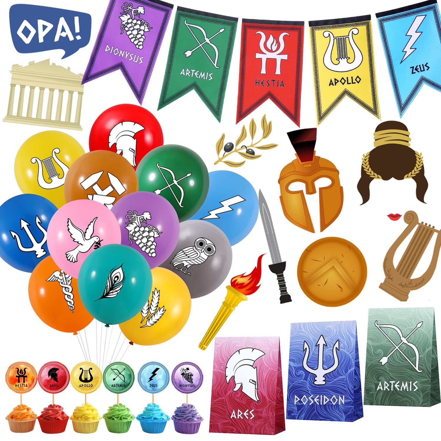 Percy Jackson Merch Greek Mythology Htabiol Greek Mythology Symbols ...
