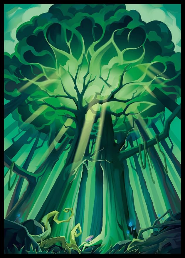 Amazon.com: MTG Card Sleeves - Forest - Lotus Series - Ultra Clear ...