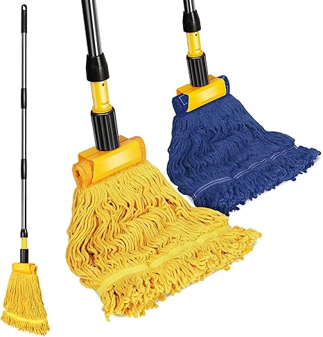 Amazon.com: Gadhra Commercial Mop, Looped End String Industrial Mop ...