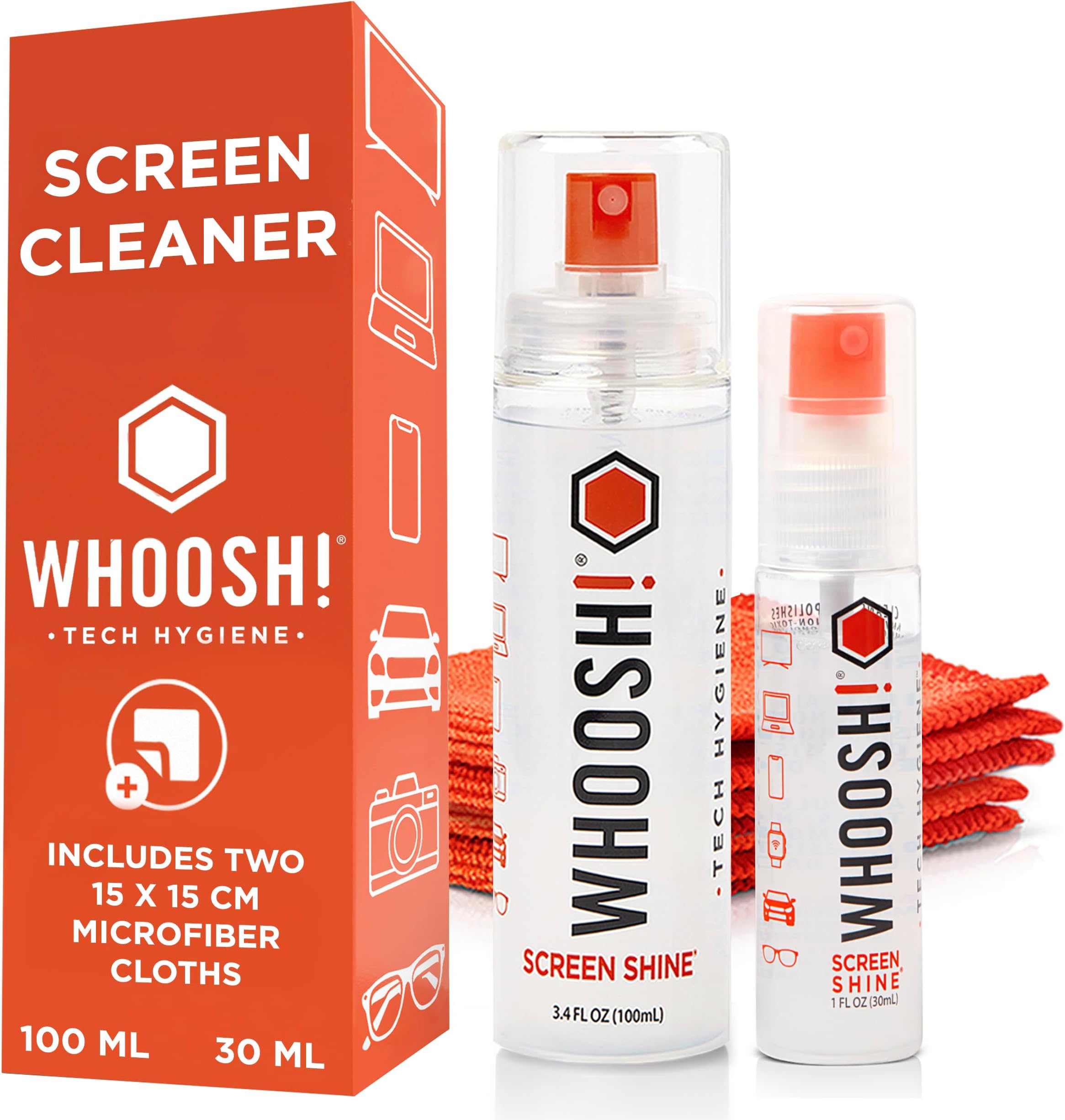 WHOOSH! Screen Shine; Duo - Completely natural screen cleaner for use ...
