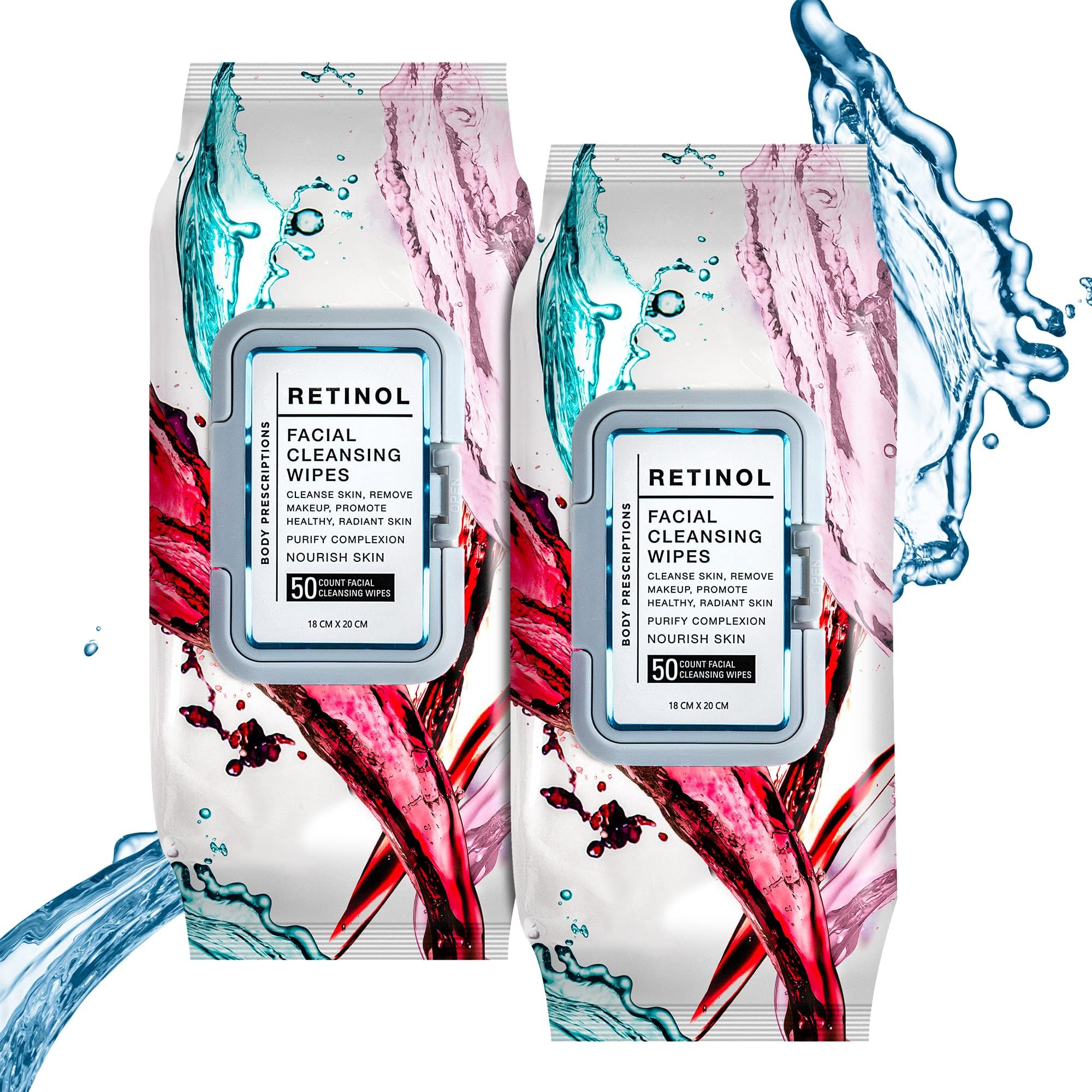 Amazon.com: RETINOL Makeup Cleansing Wipes 30 Wipes Per Pack (Multipack ...