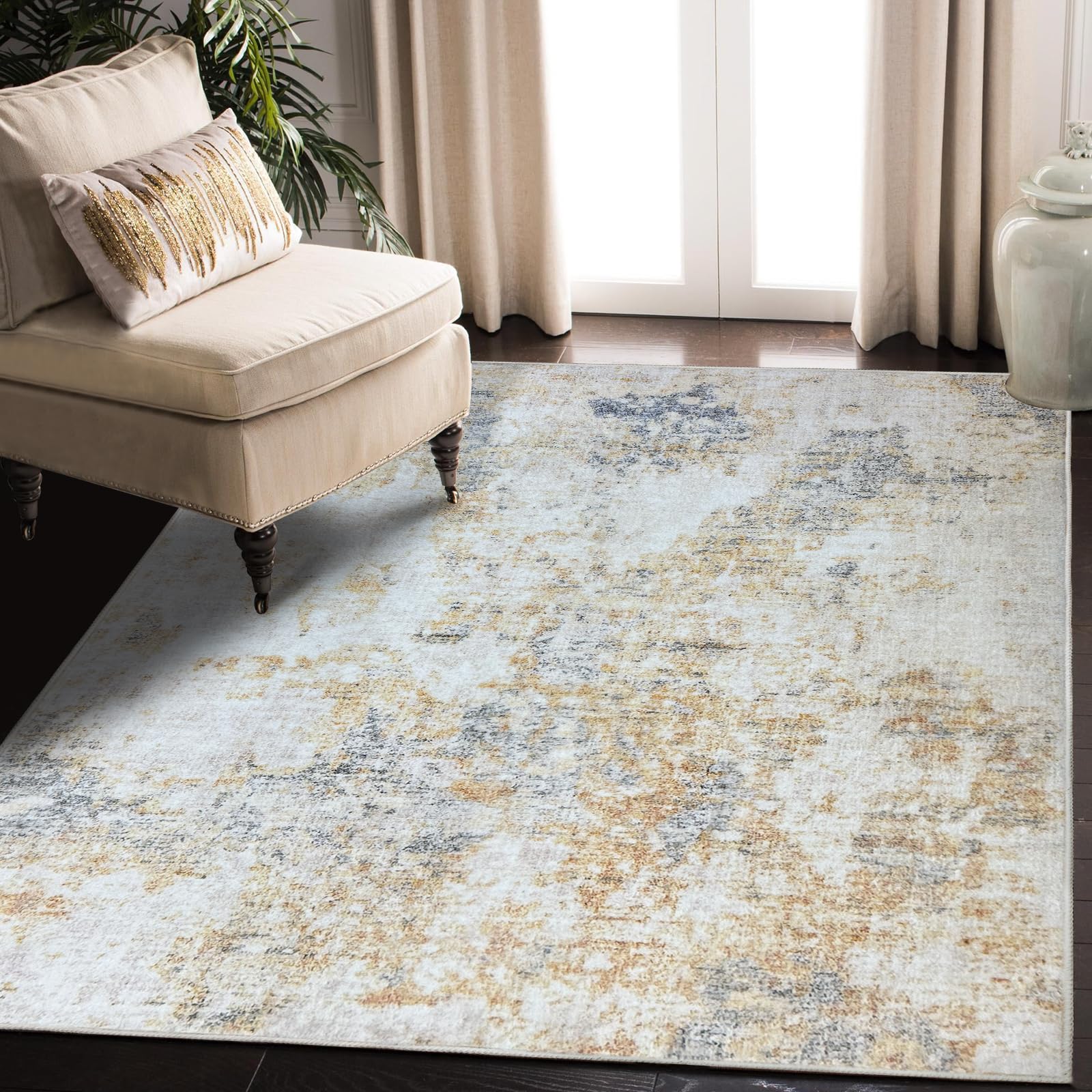 Safunion Area Rug Modern Abstract Rugs for Living Room Bedroom Dining ...