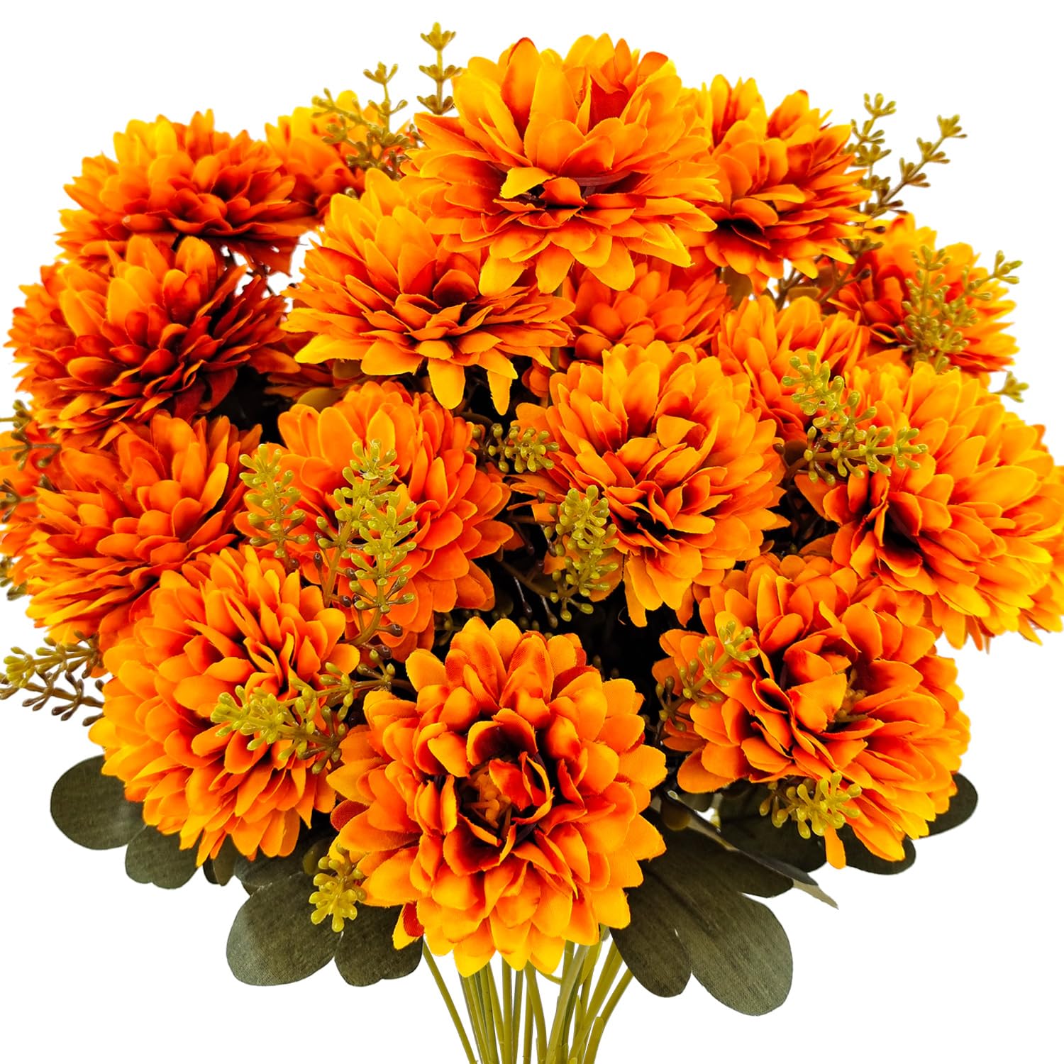 Fall Artificial Mum Bunches Apple Picking Bouquet–Sink's Flower Shop