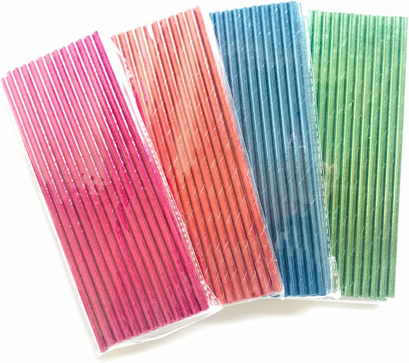 100 popotes de papel para fiesta, biodegradables y coloridos, de ...