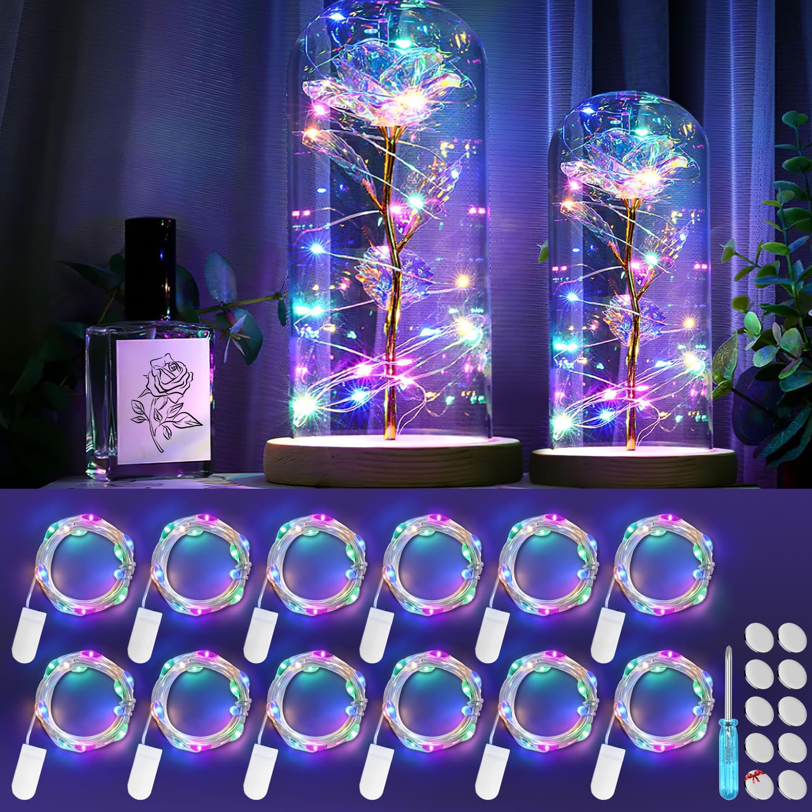 HELESIN Fairy Lights Battery Operated, 2m 20LED Fairy String Lights ...