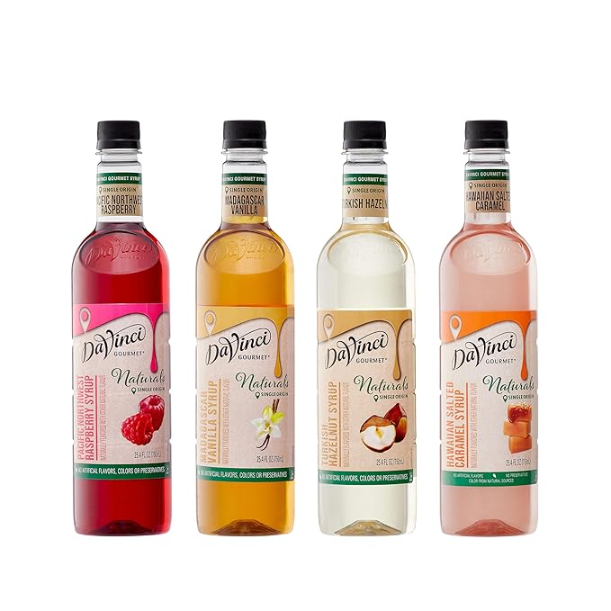 Amazon.com: DaVinci Gourmet Naturals Syrup, Variety Pack - Hawaiian ...
