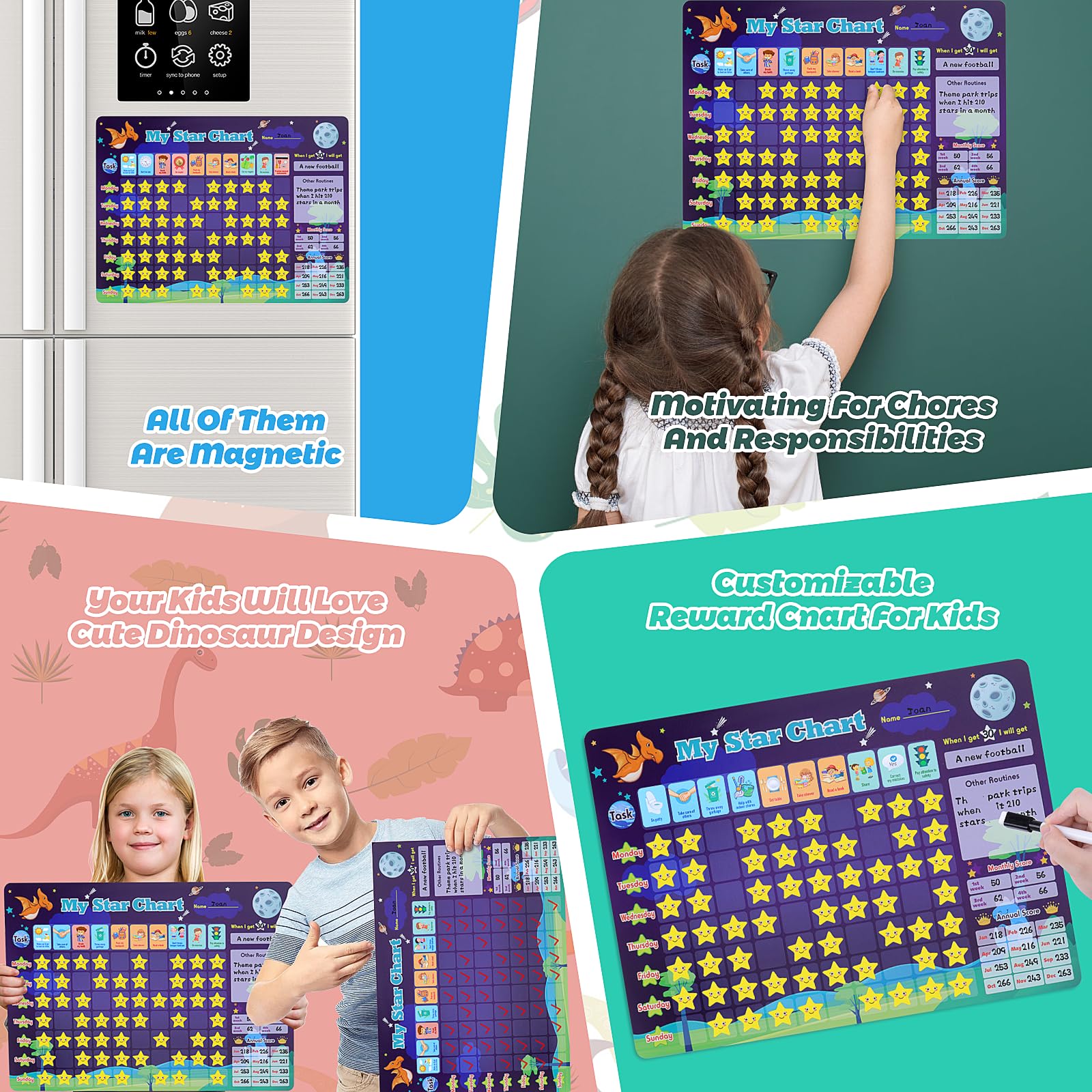Snapklik.com : Meetory Reward Chart, Large Magnetic Behavior Chart ...