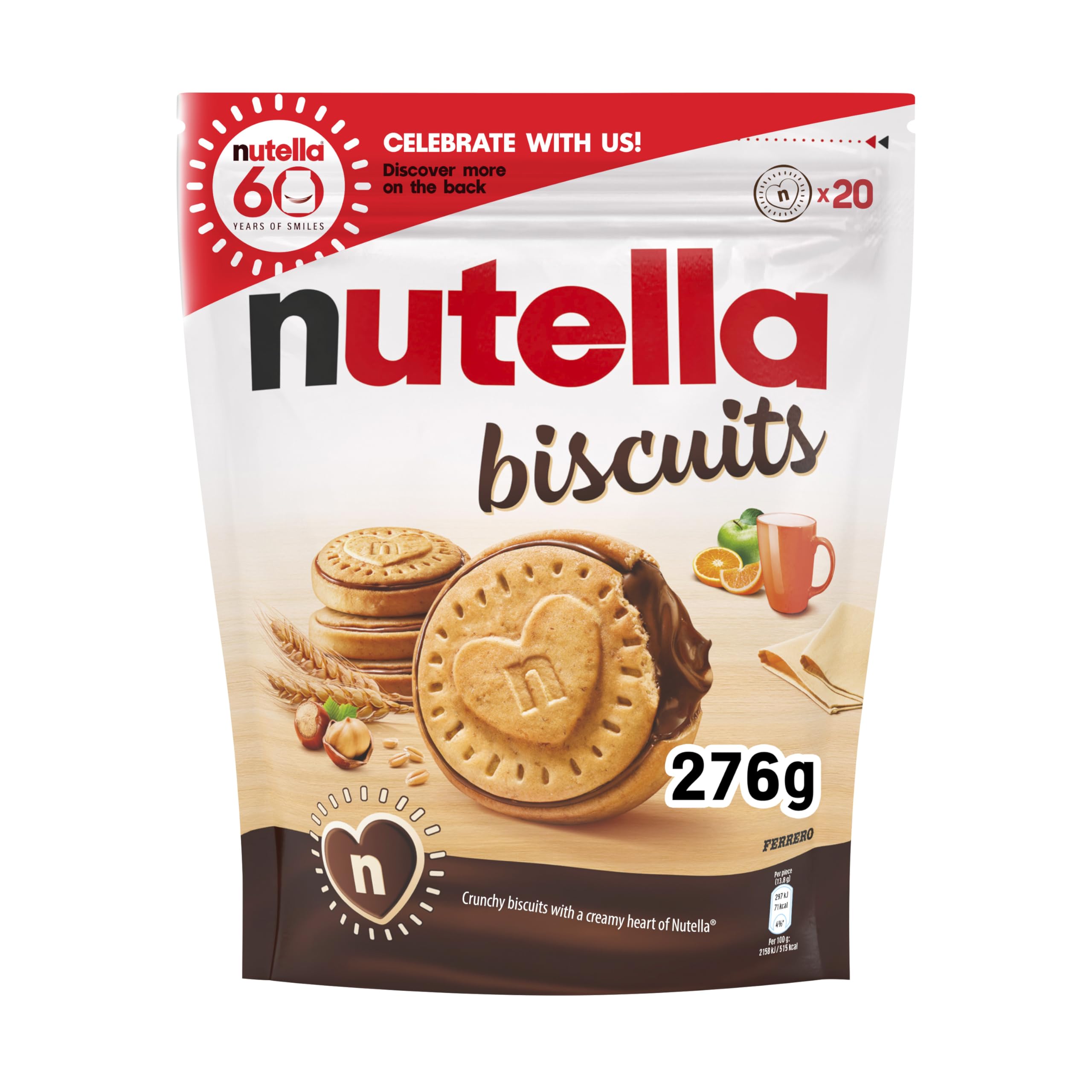 Nutella Biscuits Pouch, 276g : Amazon.co.uk: Grocery