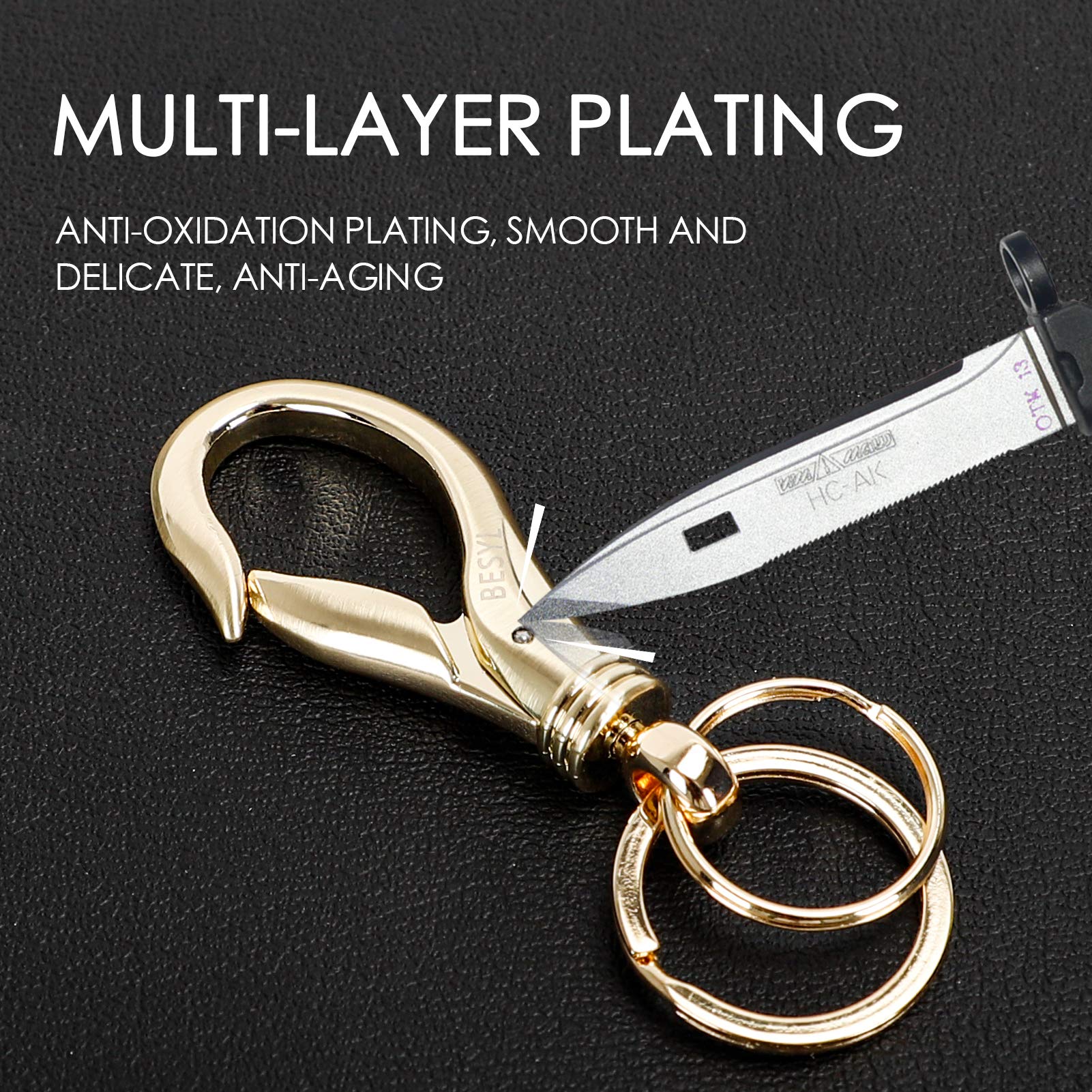 Snapklik.com : BESYL Gold Commerce Keychain