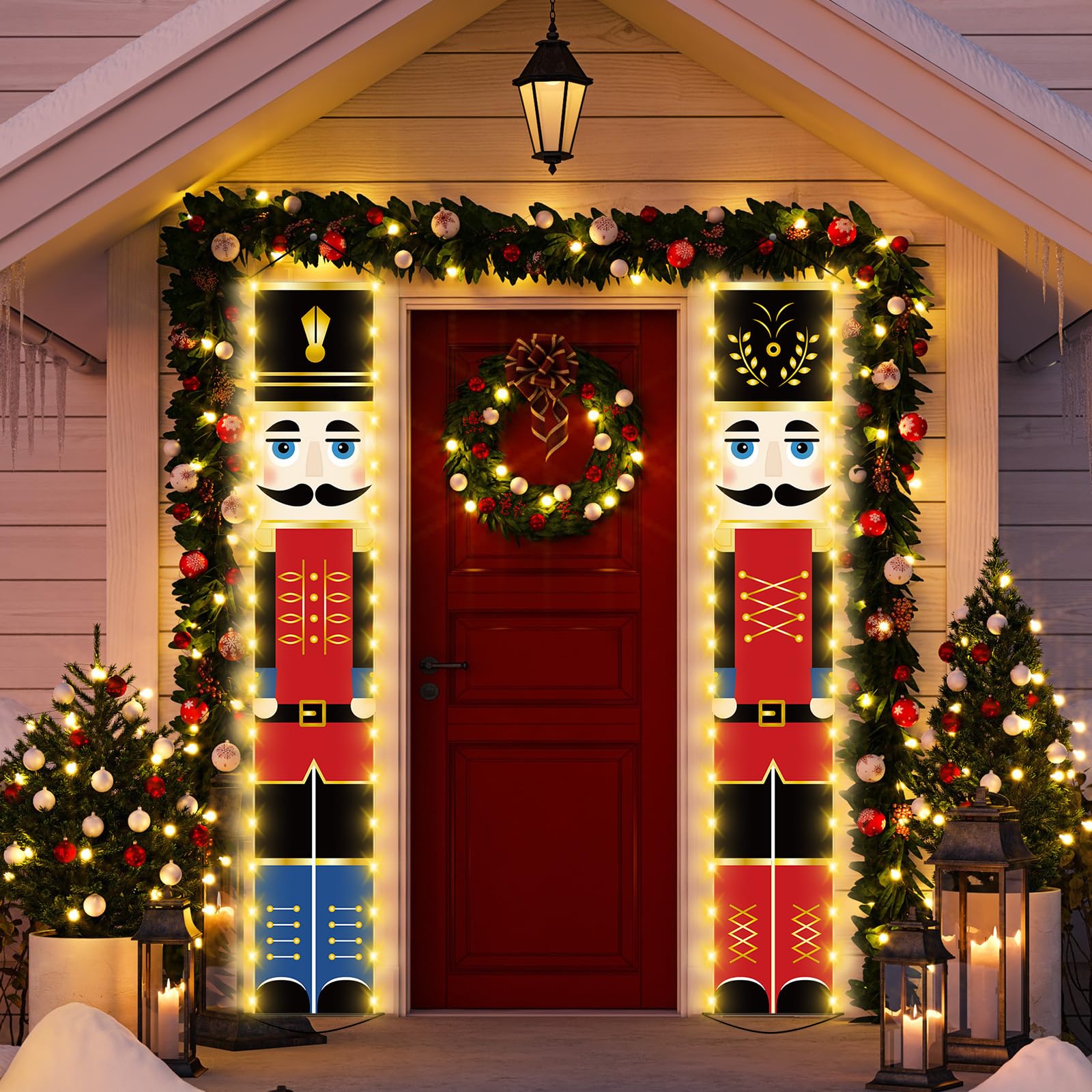 Amazon.com: party greeting Nutcracker Christmas Decorations Nutcrackers ...